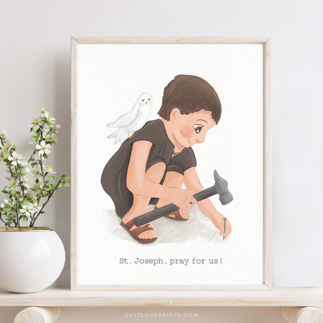 Boy Saints Wall Decor Download – Just Love Prints