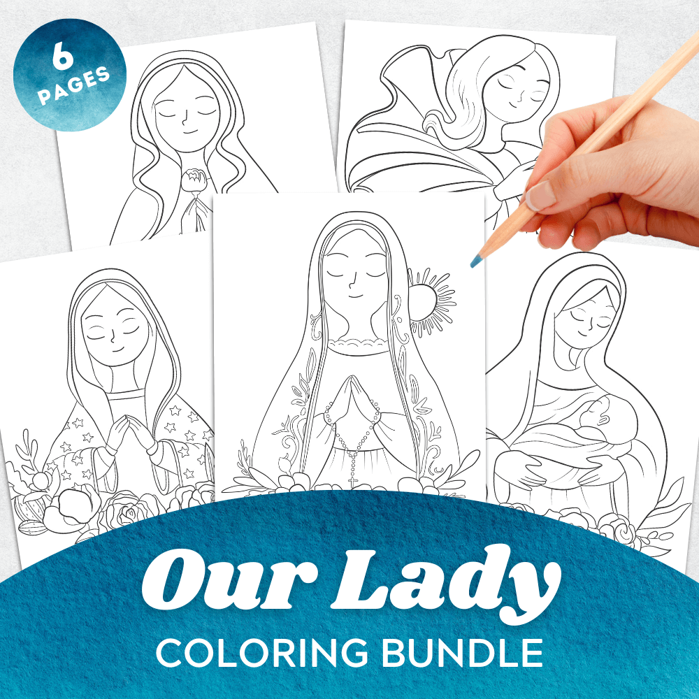 Our Lady Coloring Bundle – Just Love Prints