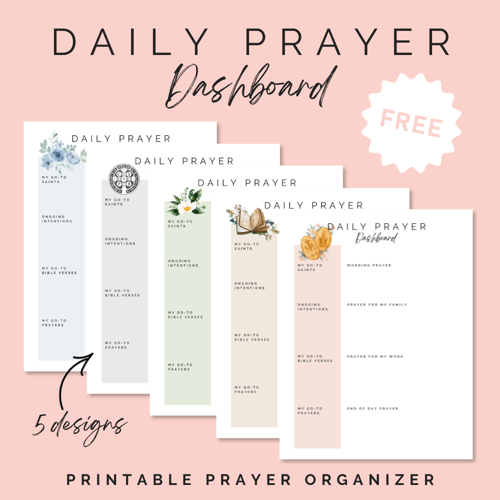 Catholic Prayer Organizer - Instant Download – Just Love Prints