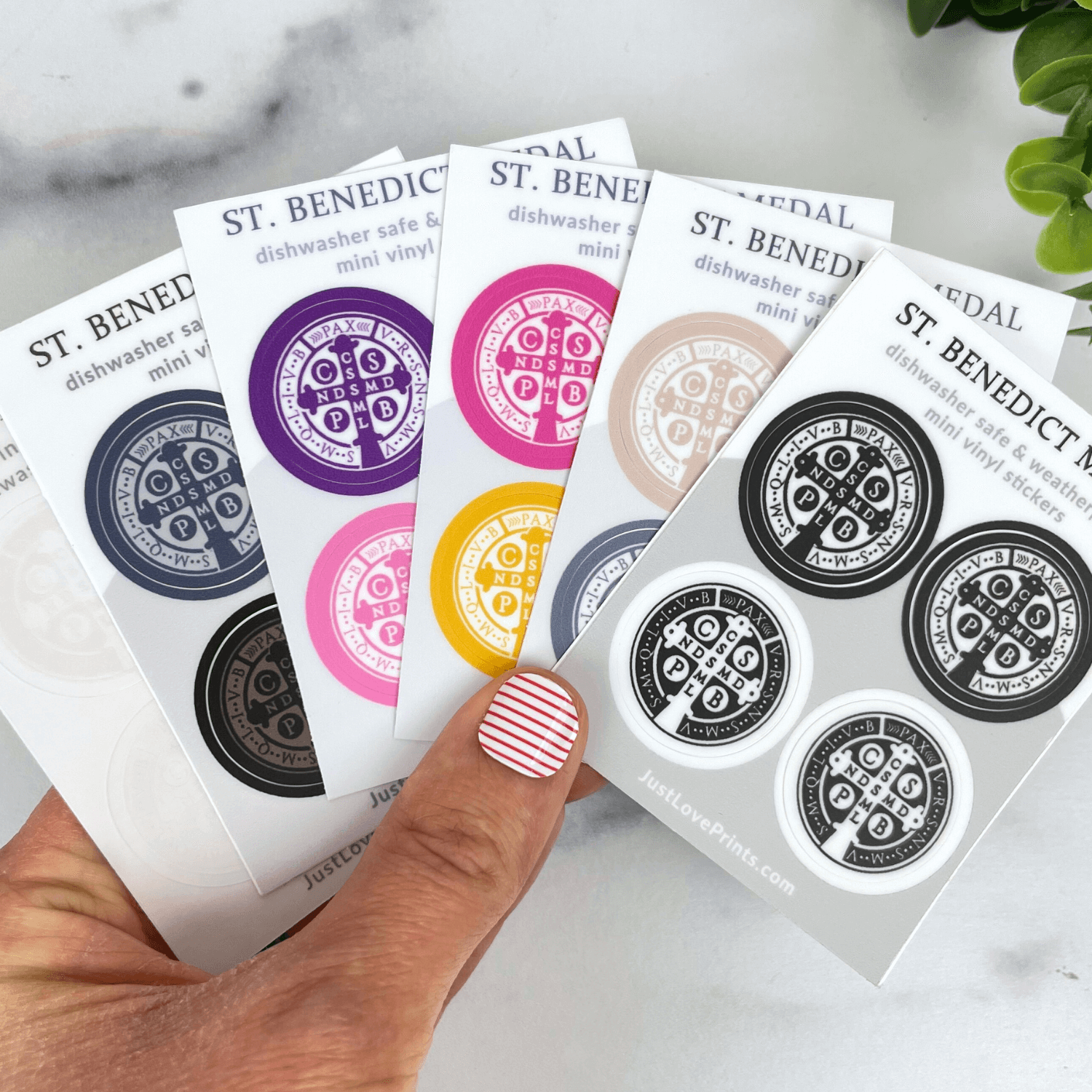Mini St. Benedict Medal Sticker Sheet – Just Love Prints