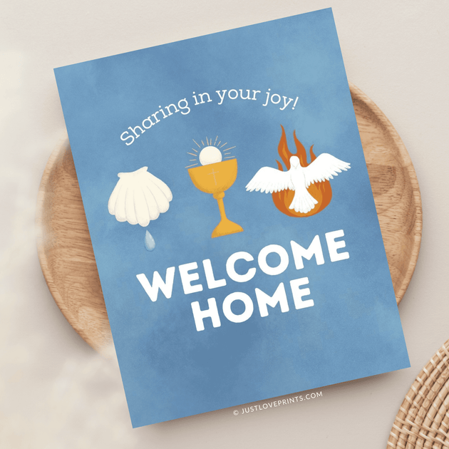 Welcome Home RCIA Greeting Card – Just Love Prints