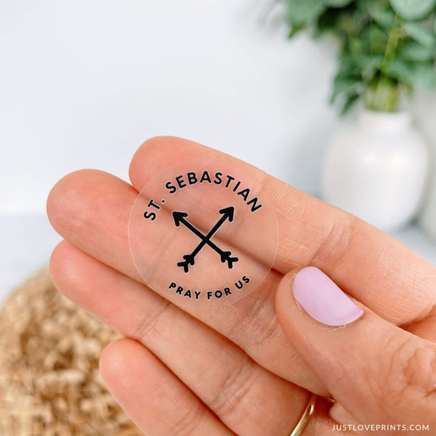LAST CHANCE Mini St. Sebastian Vinyl Sticker Sheet – Just Love Prints