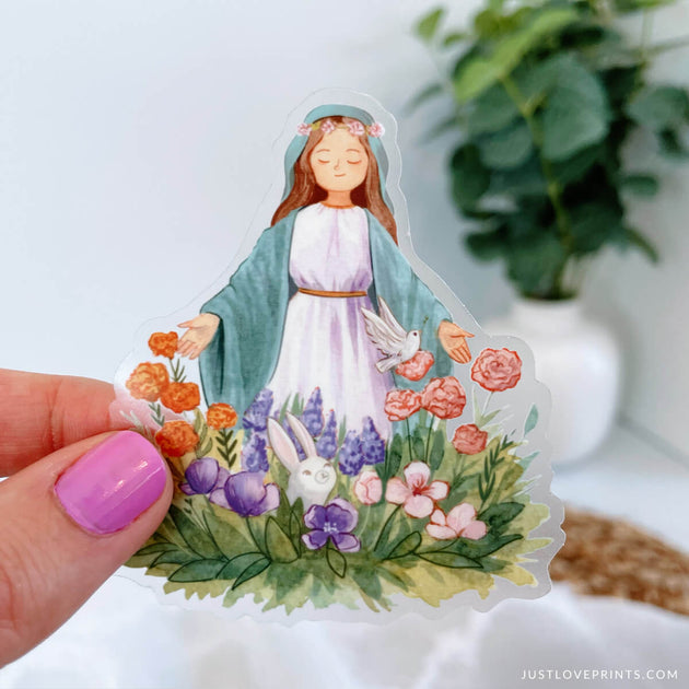 Mary's Garden Vinyl Sticker – Just Love Prints