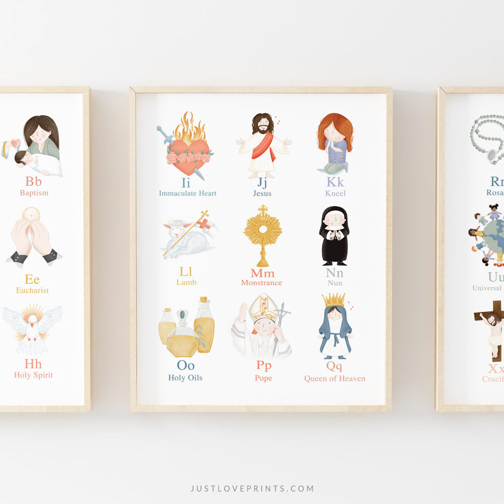 Catholic Alphabet Prints – Just Love Prints