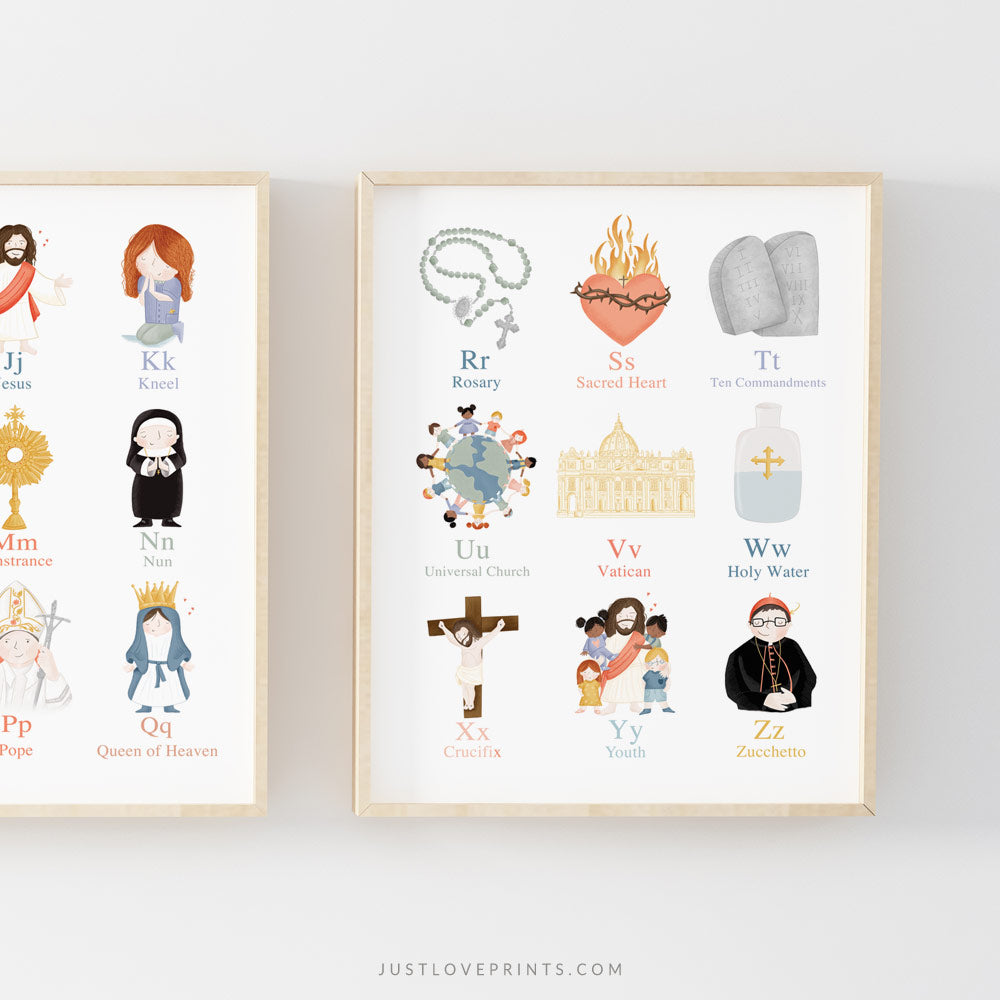 Catholic Alphabet Prints – Just Love Prints