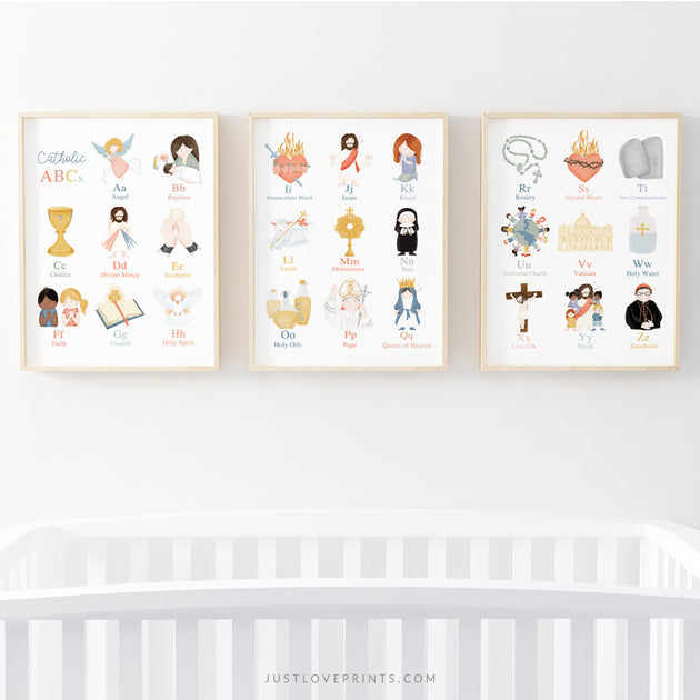 Catholic Alphabet Prints – Just Love Prints