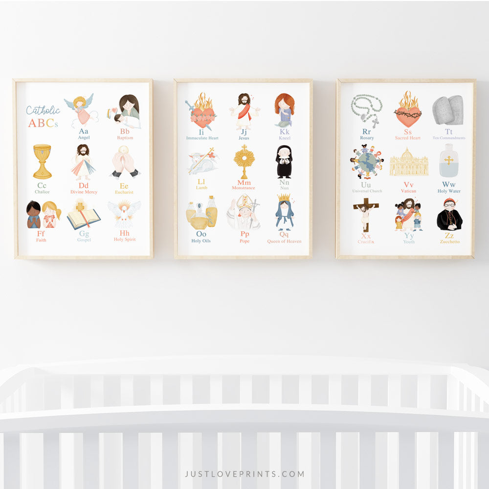 Catholic Alphabet Prints – Just Love Prints