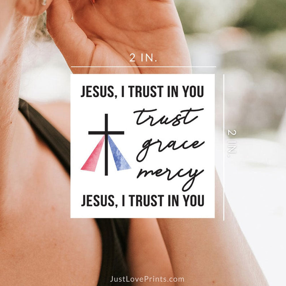 "Divine Mercy Collection" Temporary Tattoos – Just Love Prints