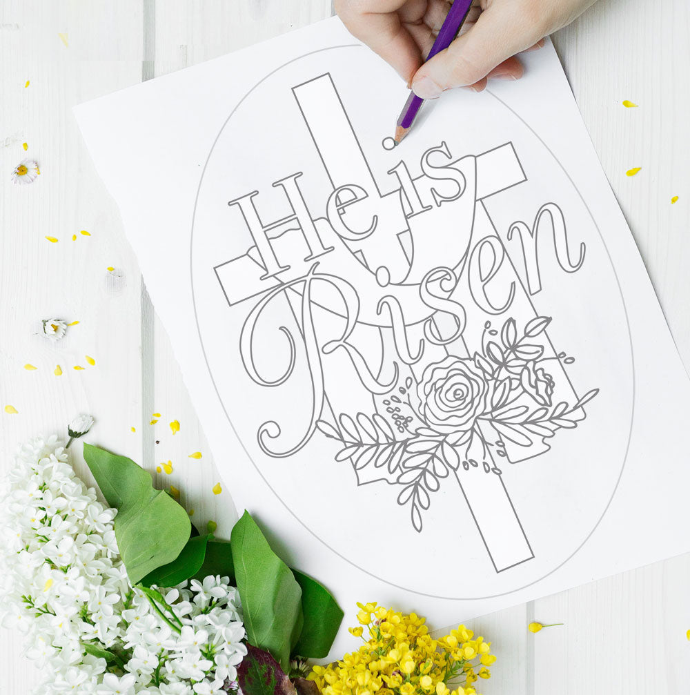 christ is risen coloring pages