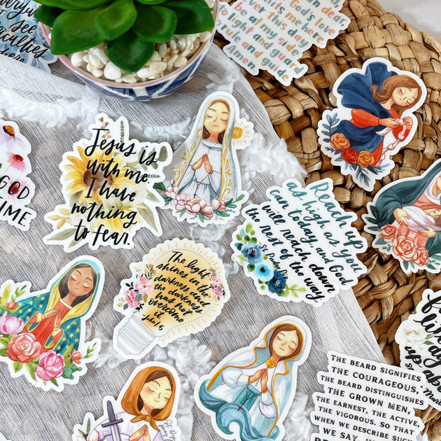 Our Lady of Fatima Vinyl Sticker – Just Love Prints