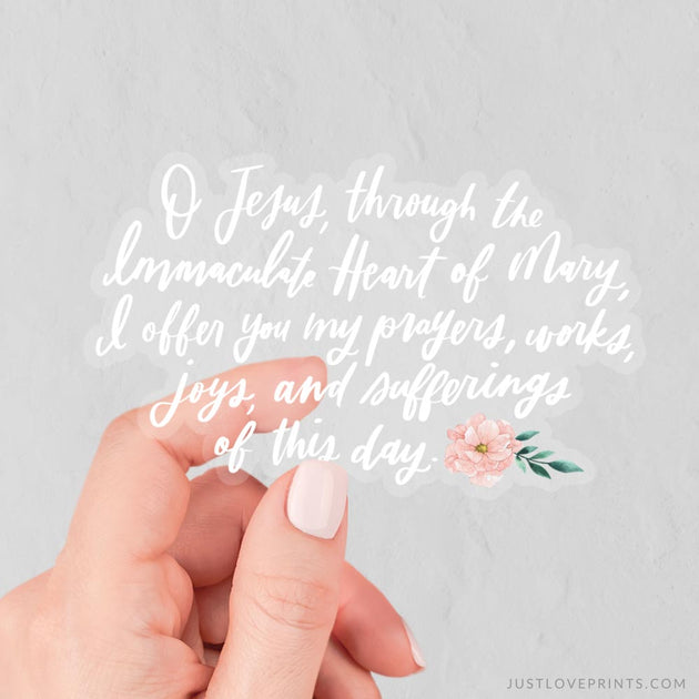 Morning Offering Vinyl Sticker – Just Love Prints